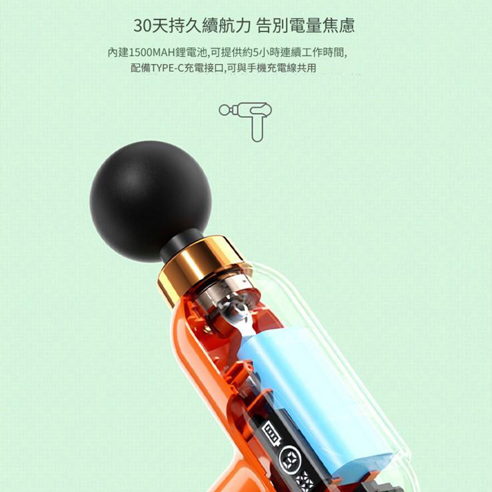 YOGEMDI LC-002電動筋膜槍 家用按摩槍便攜式迷你筋膜槍 肌肉放鬆按摩儀器 - Okinawa - iOPEN Mall
